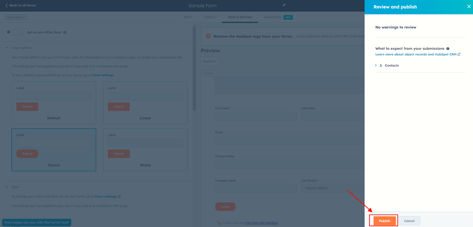 How To Create Form In HubSpot - Pashtek