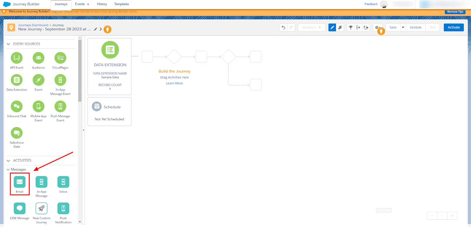 How to Send an Email Using Journey Builder in Salesforce Marketing ...
