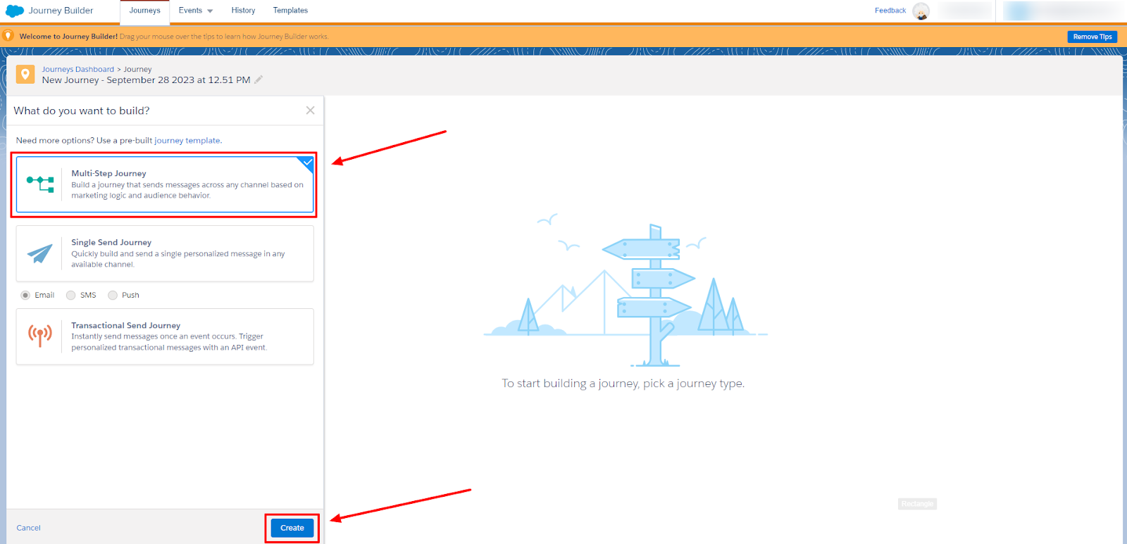 How to Send an Email Using Journey Builder in Salesforce Marketing ...